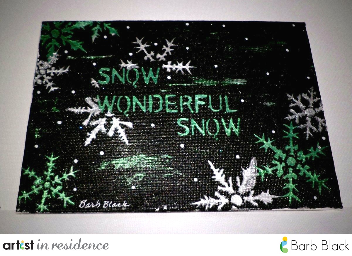 Creative Medium for a Snow, Wonderful Snow! Art Canvas | Imagine